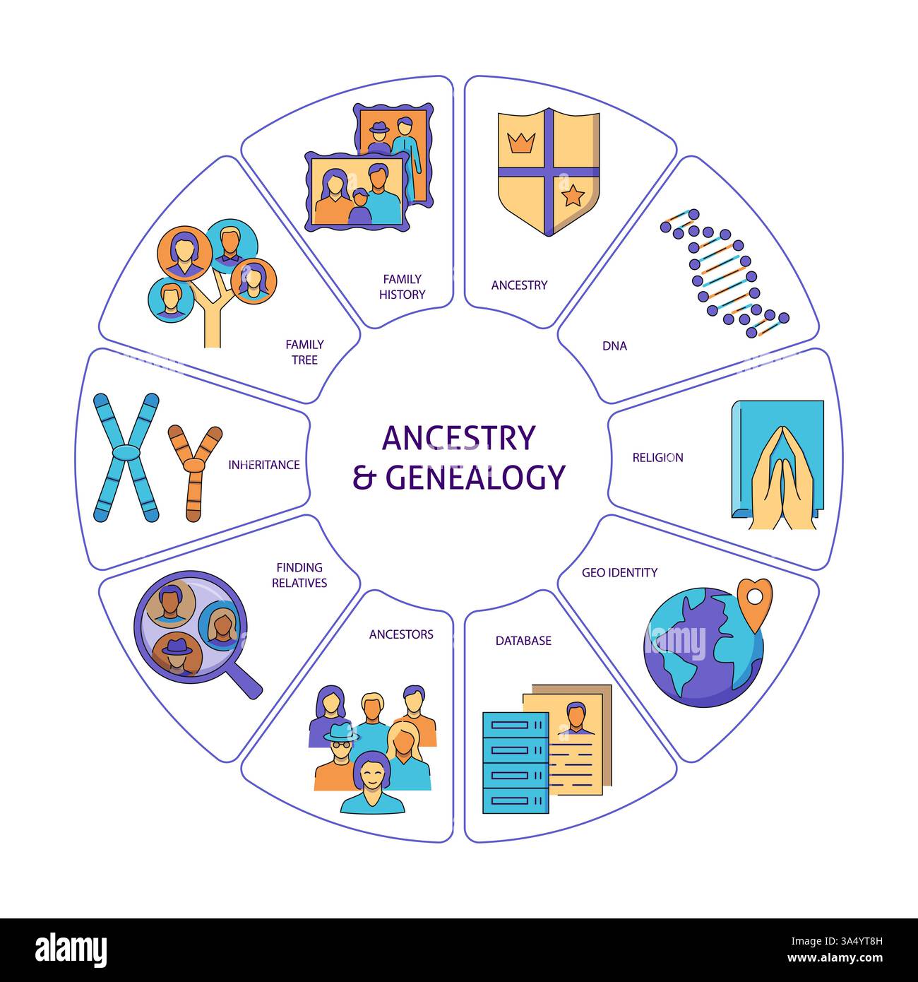 Genealogy information Cut Out Stock Images & Pictures - Alamy