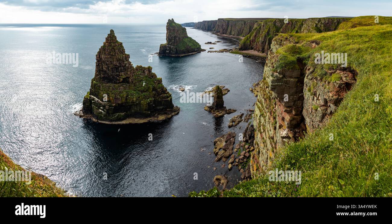 Duncansby Stacks, a breathtaking coastal wonder in Scotland, rise from ...