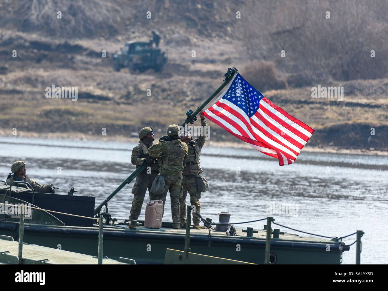 Yeoncheon, South Korea. 20th Mar, 2025. U.S. Army soldiers are ...