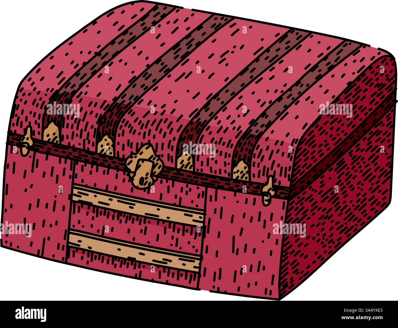 lockbox antique chest sketch hand drawn vector Stock Vector Image & Art ...