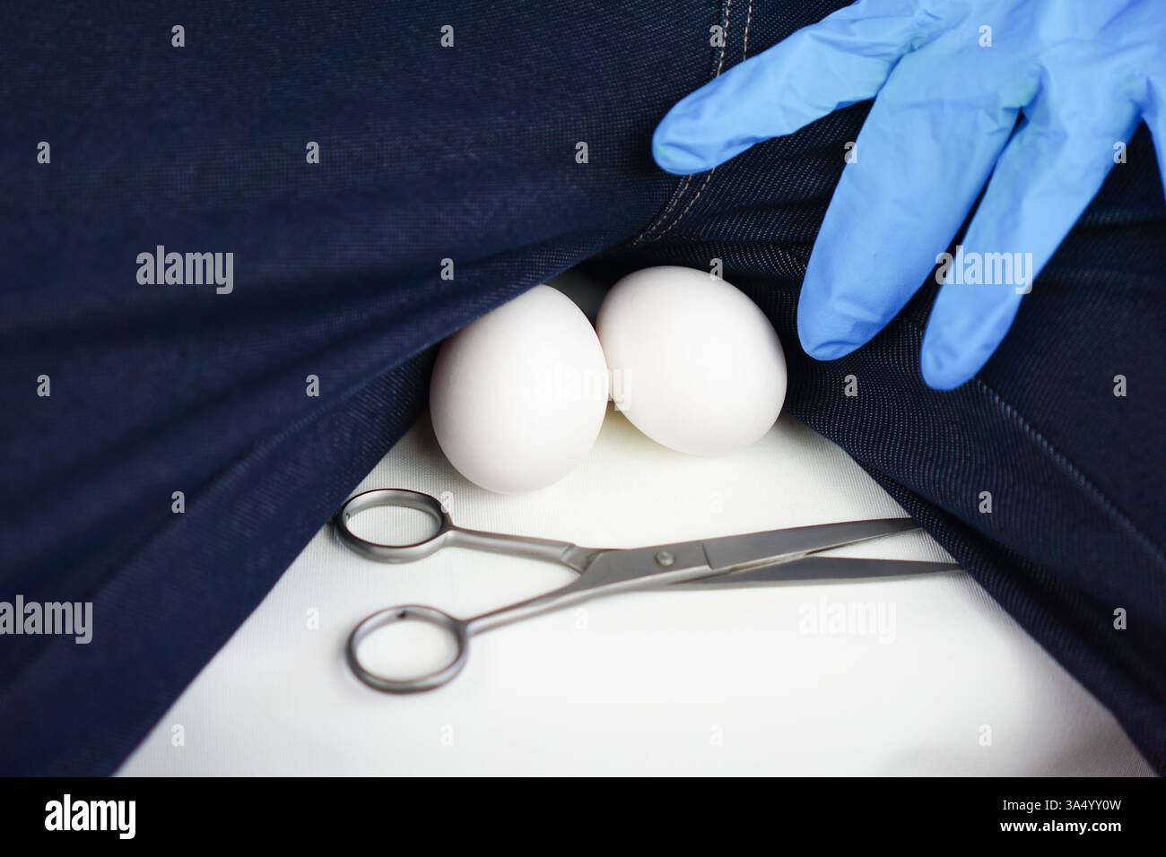 A symbolic representation of a vasectomy concept featuring balls ...