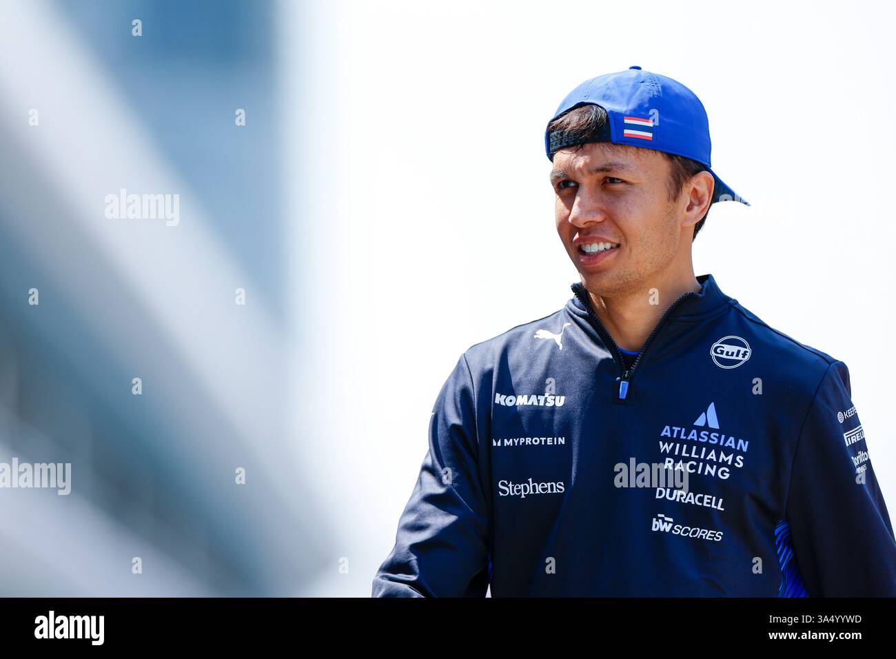 SHANGHAI, CHINA- MARCH 20: Alexander Albon of Thailand and Atlassian ...