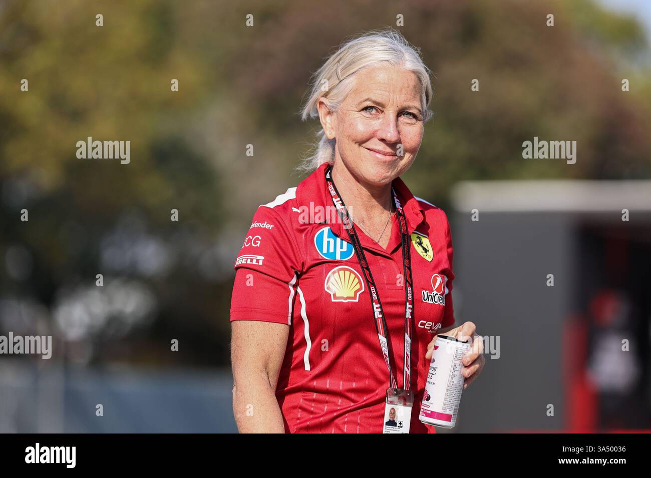SHANGHAI, CHINA- MARCH 20: Angela Cullen, Lewis Hamilton’s physio ...