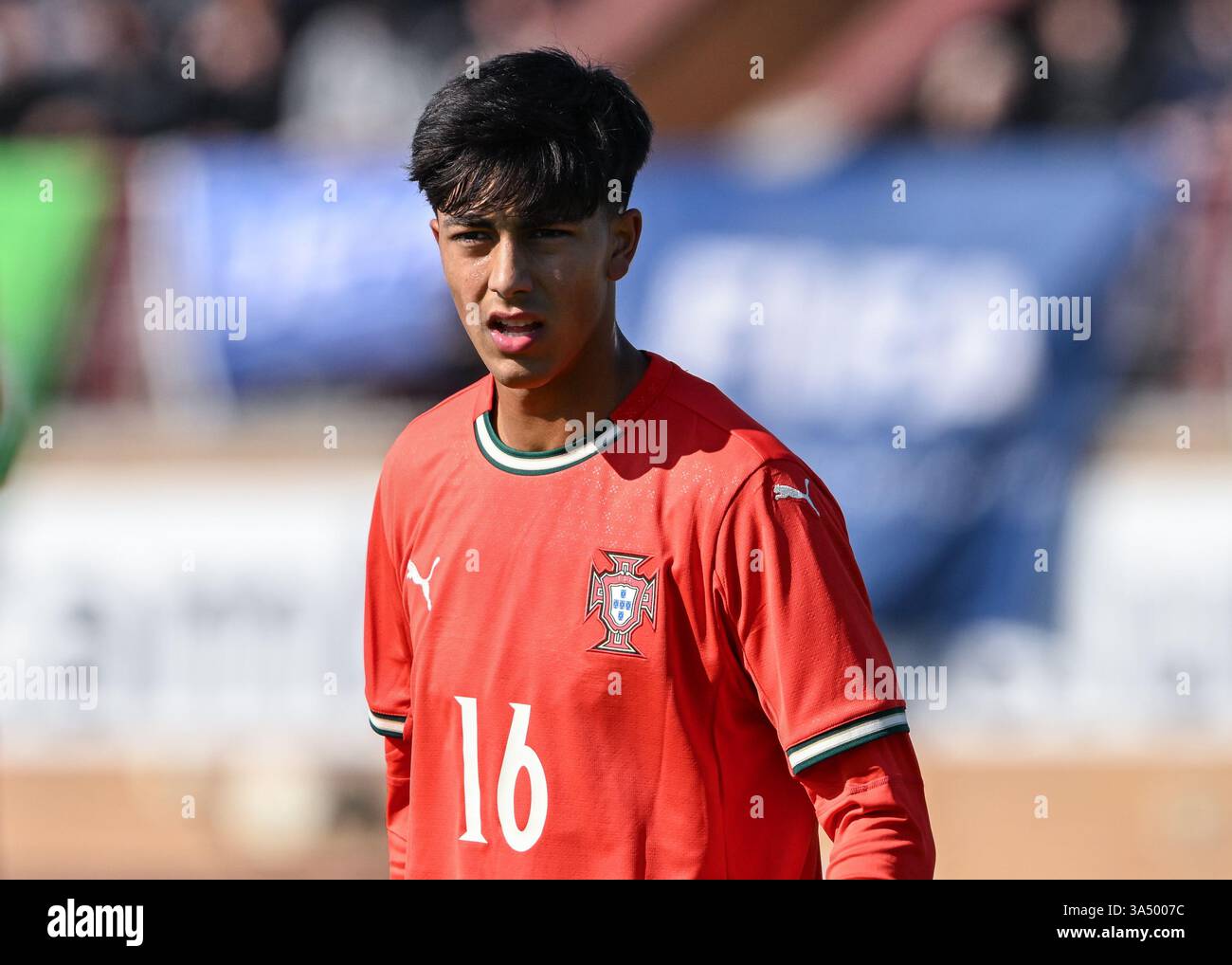 Deeside, UK. 19th Mar, 2025. Eduardo Felicissimo of Portugal during the ...
