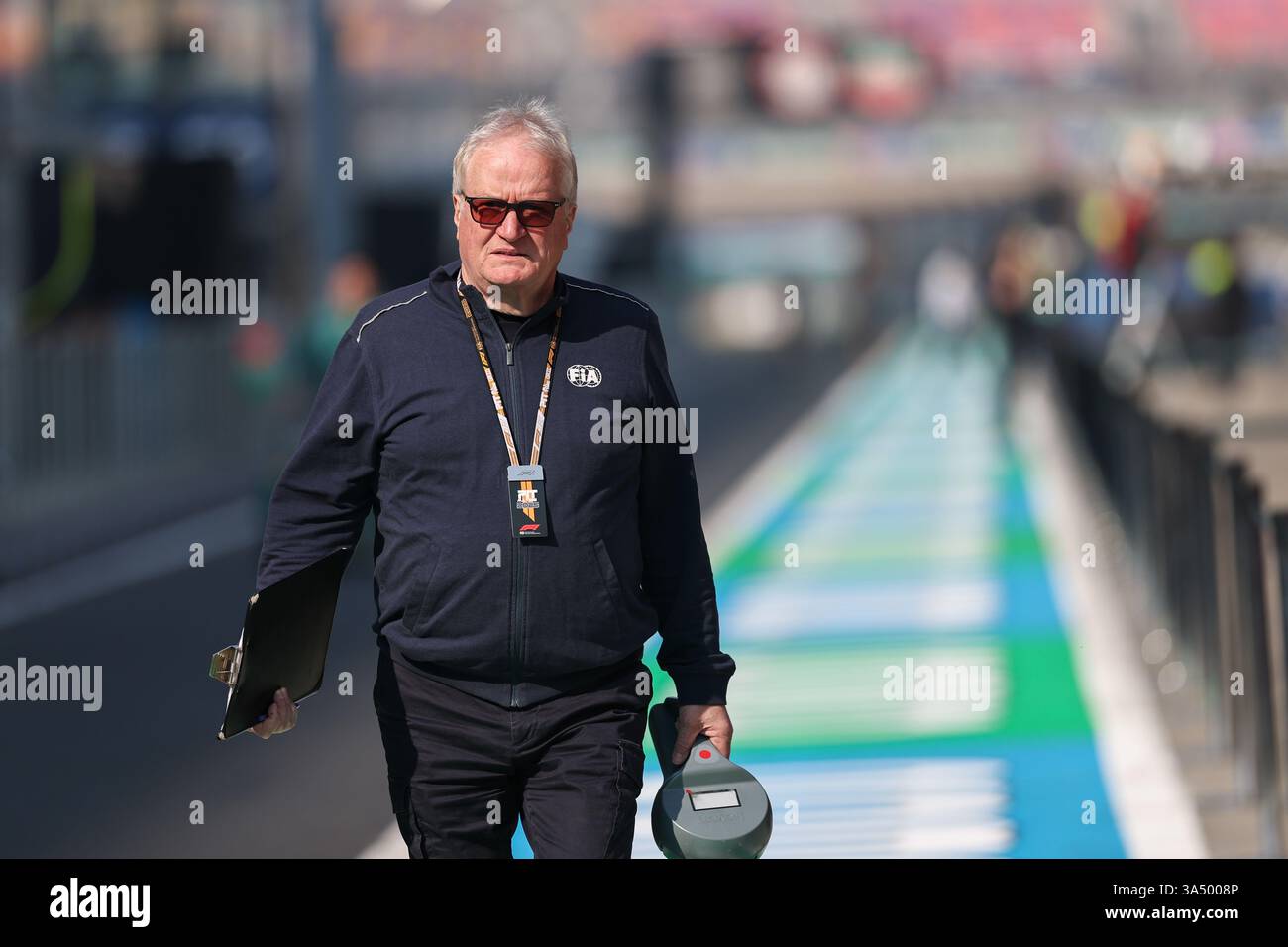SHANGHAI, CHINA- MARCH 20: Jo Bauer, FIA Technical Delegate during ...