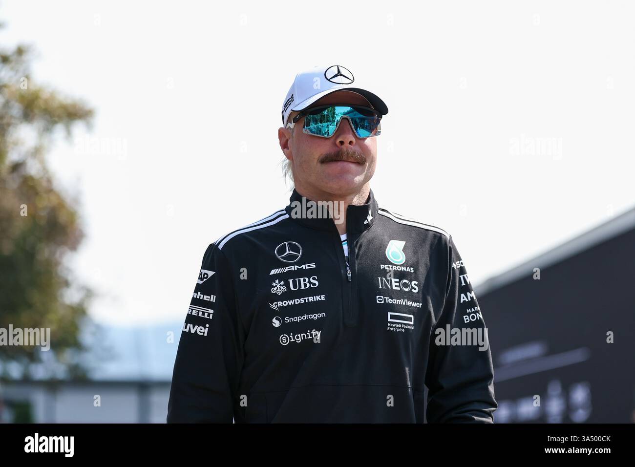 SHANGHAI, CHINA- MARCH 20: Valtteri Bottas of Finland and Mercedes-AMG ...