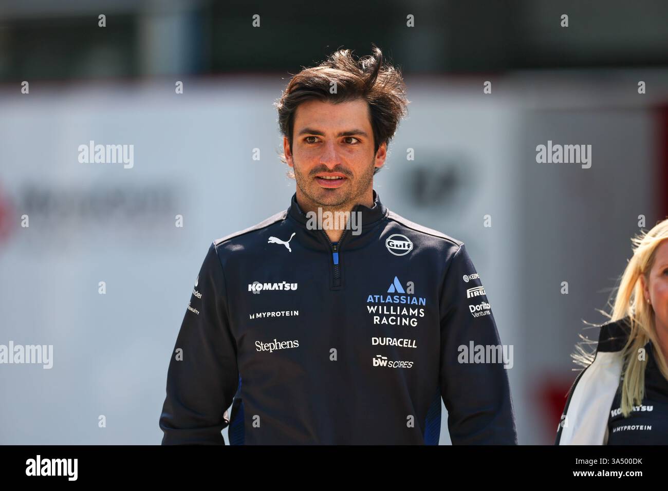 SHANGHAI, CHINA- MARCH 20: Carlos Sainz Jr of Spain and Atlassian ...