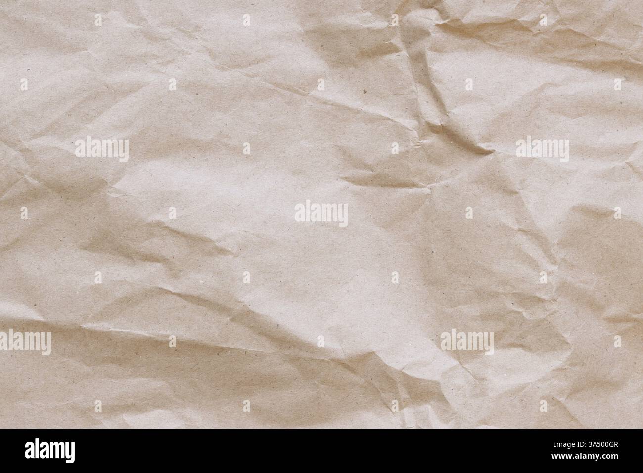 Crumpled craft paper background. Crumpled craft paper texture or paper ...