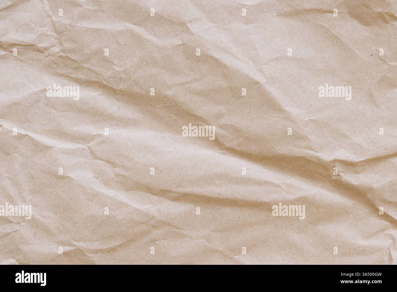 Crumpled craft paper background. Crumpled craft paper texture or paper ...