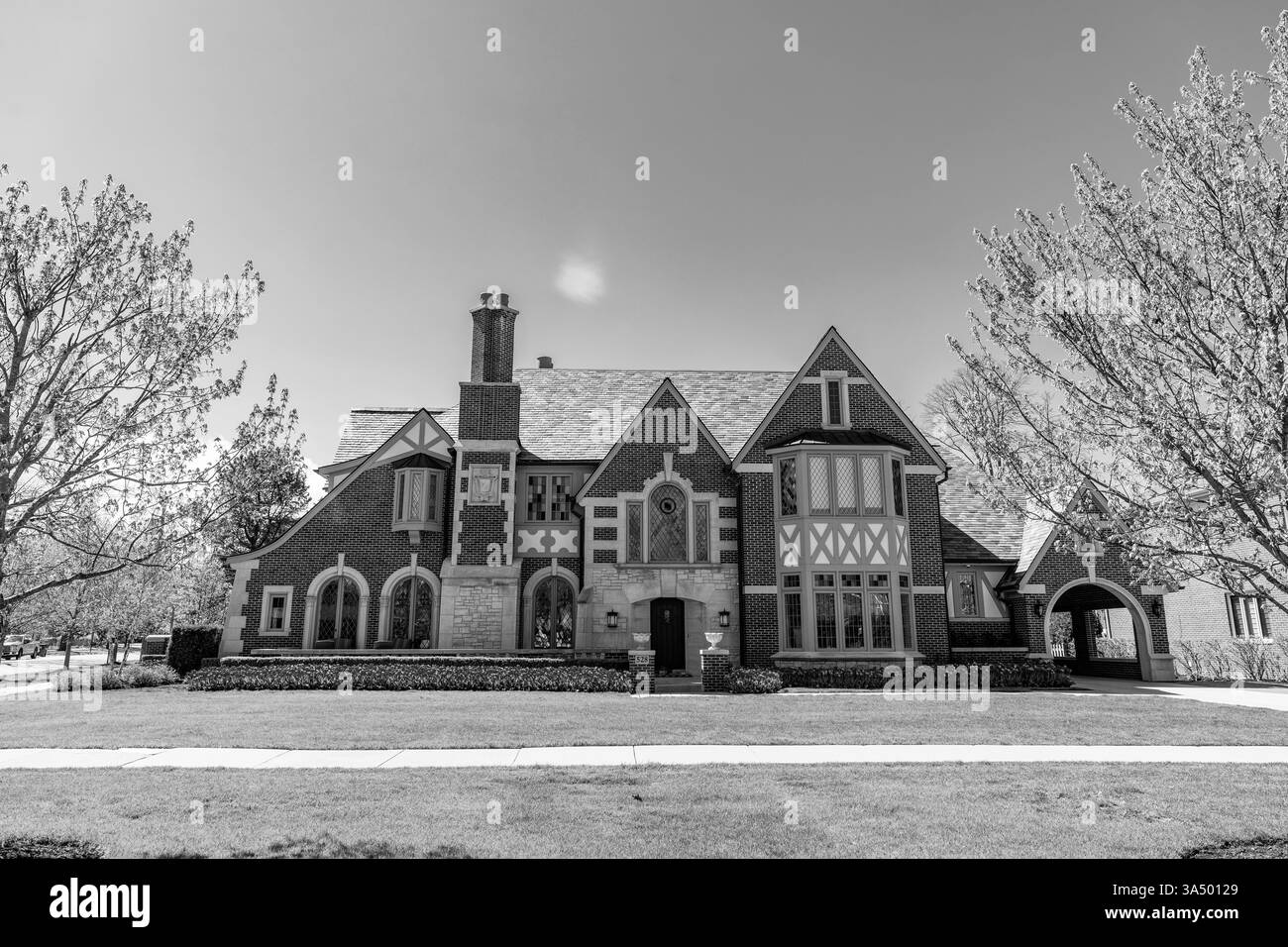 suburban cottage architecture. modern suburb house. residential ...