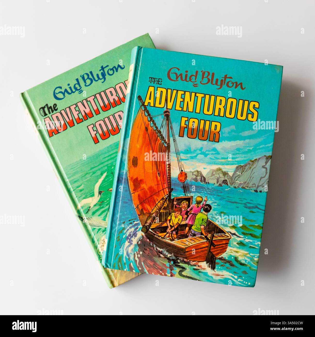 The Adventurous Four books by Enid Blyton, 1970s editions Stock Photo ...