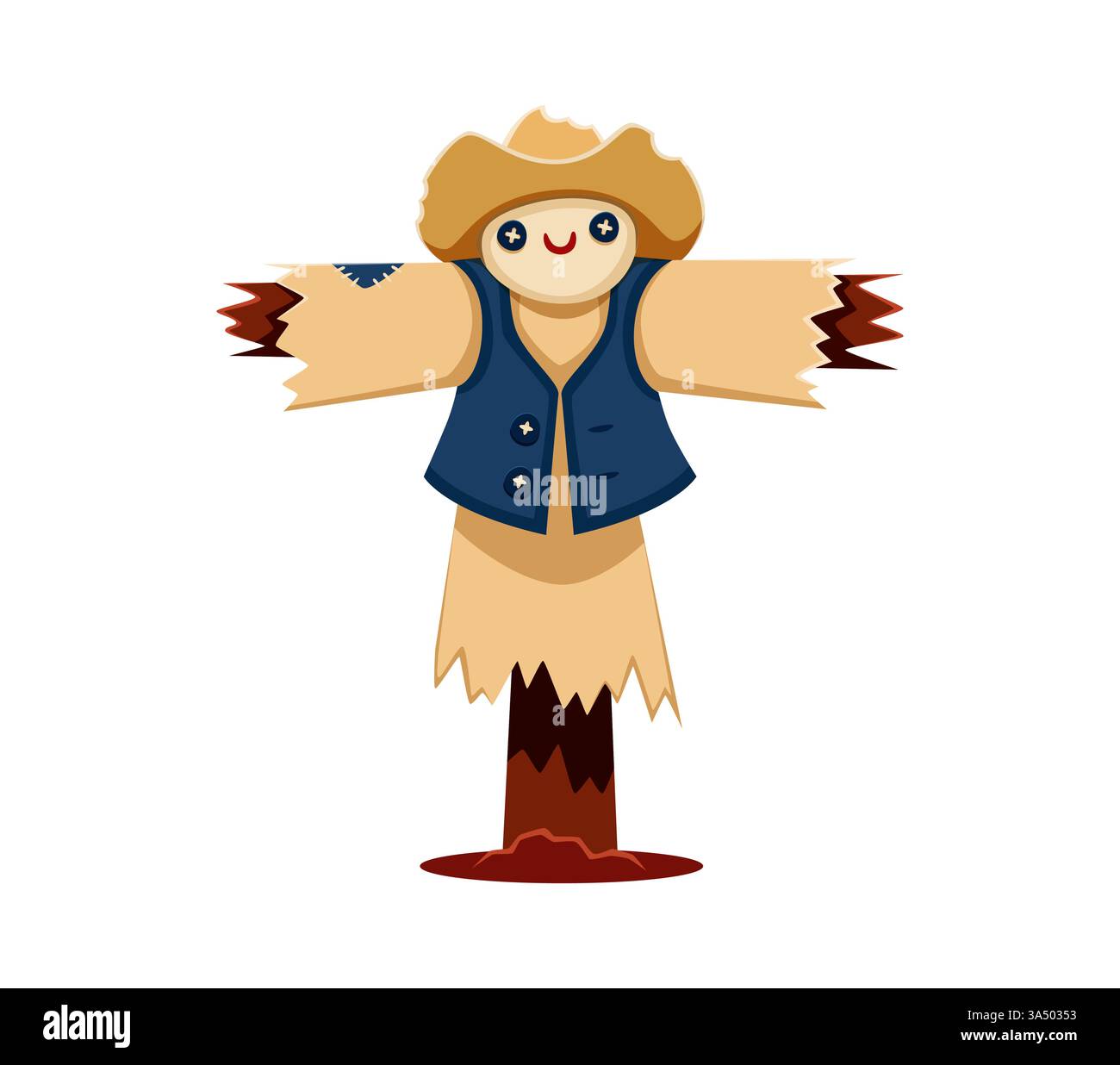 Farm font, cartoon letter type of garden scarecrow for kids typeface ...