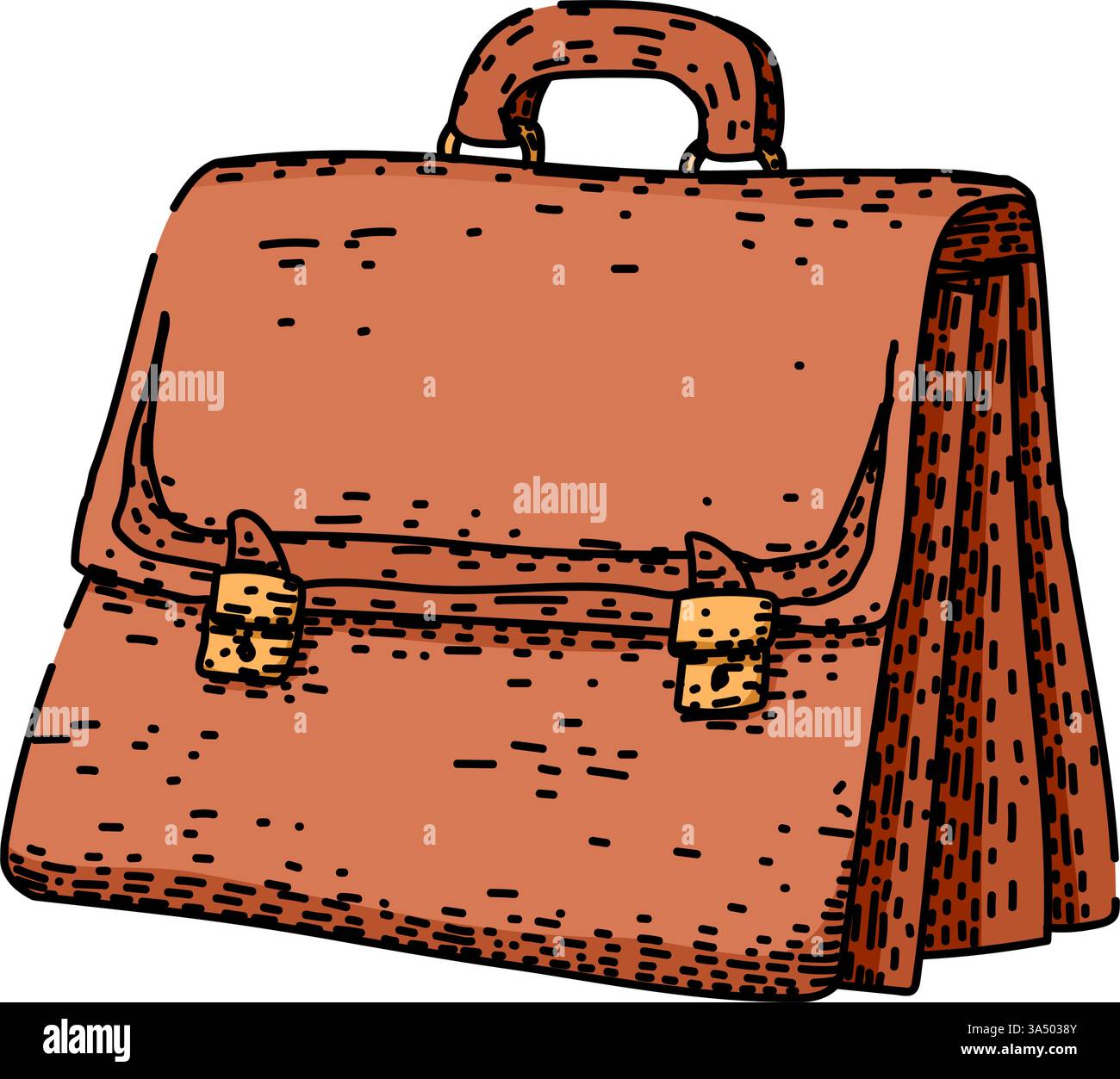 antique briefcase sketch hand drawn vector Stock Vector Image & Art - Alamy