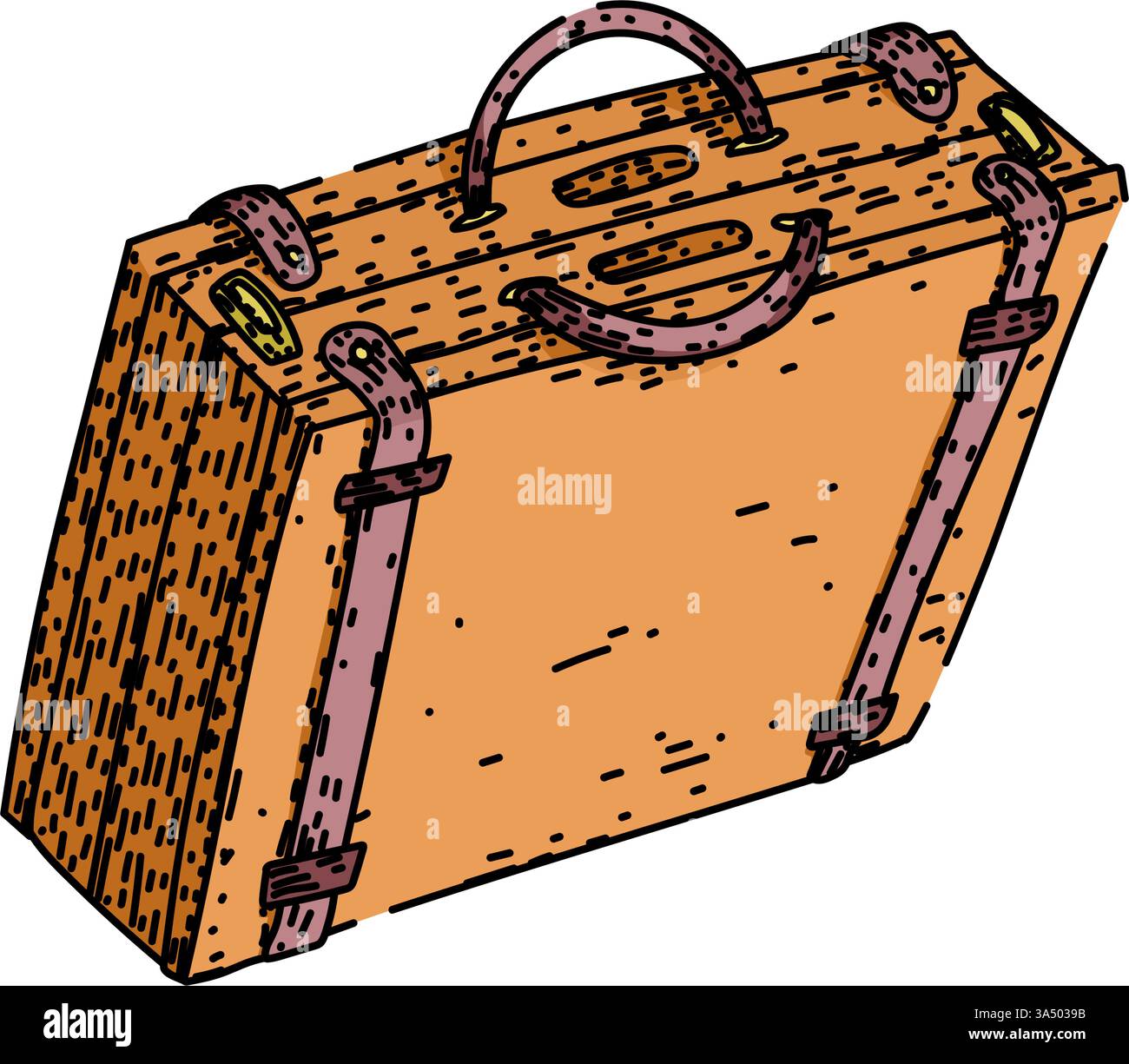 leather briefcase sketch hand drawn vector Stock Vector Image & Art - Alamy