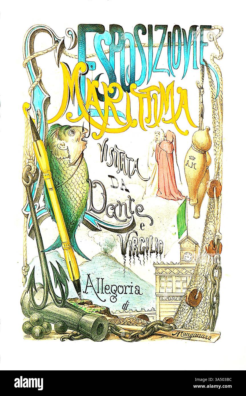 Antonio Manganaro - The Maritime Exhibition visited by Dante and Virgil ...