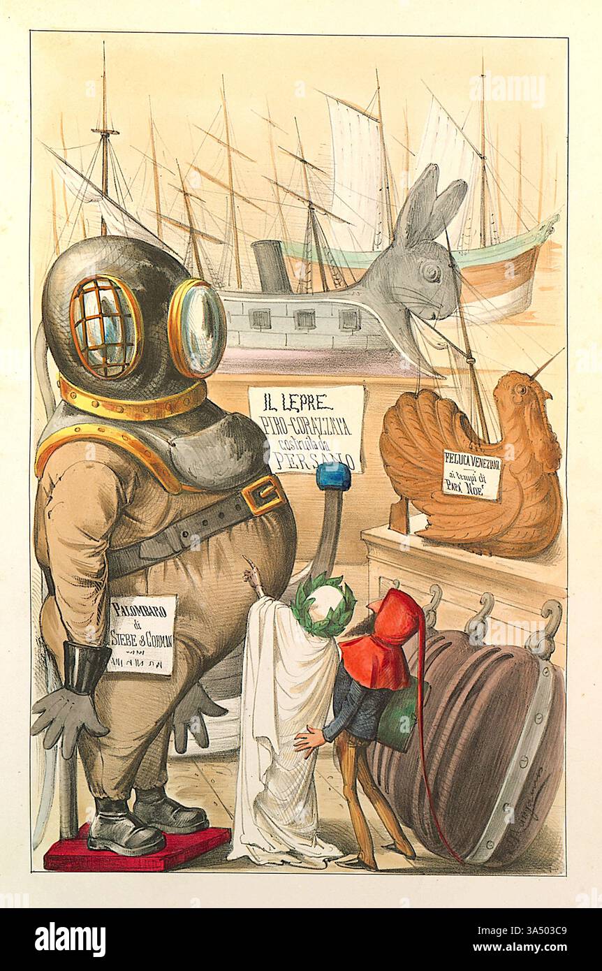 Antonio Manganaro - The Maritime Exhibition visited by Dante and Virgil ...