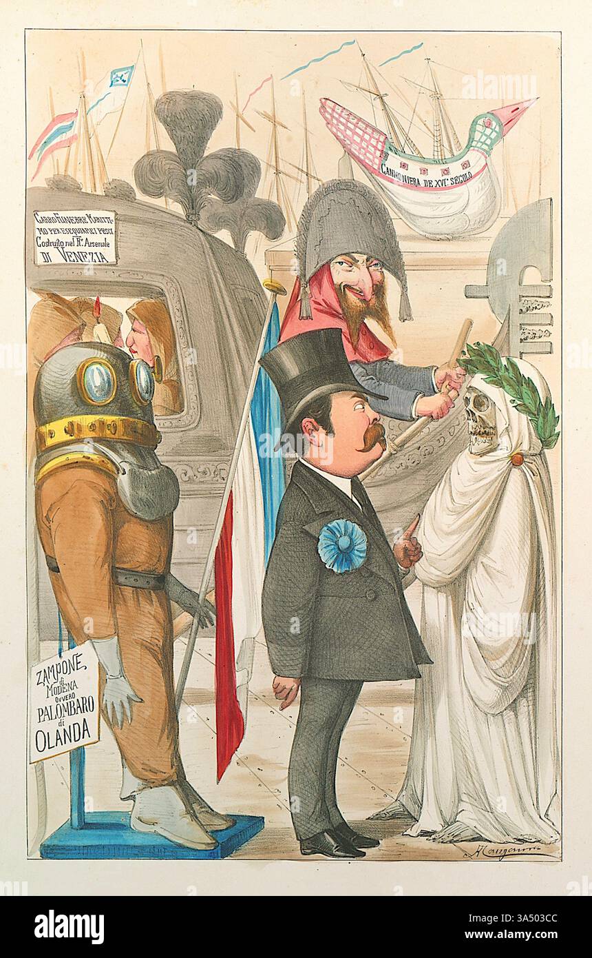 Antonio Manganaro - The Maritime Exhibition visited by Dante and Virgil ...