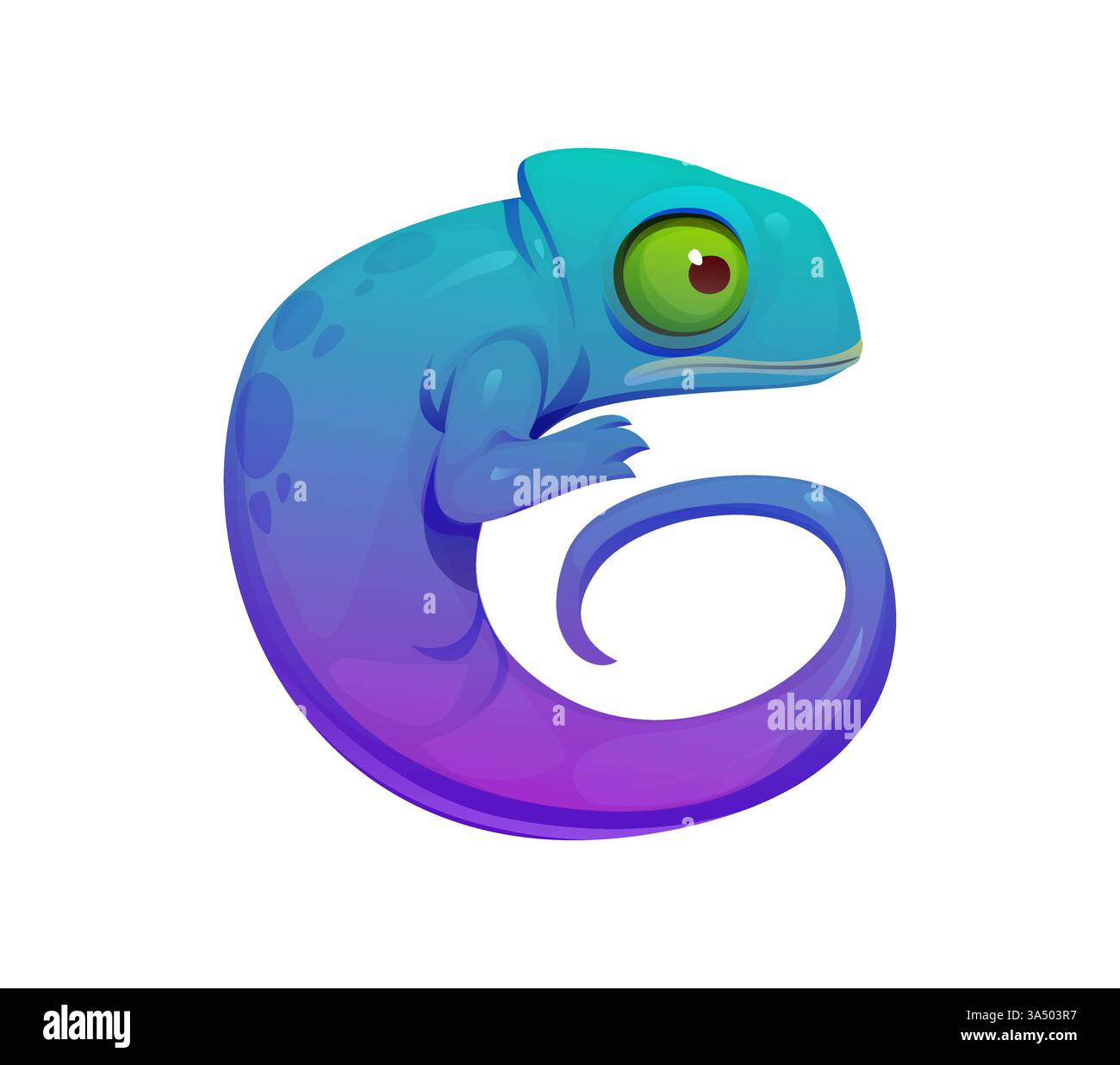 Cartoon Mexican font chameleon lizard letter G. Latin America fiesta ...