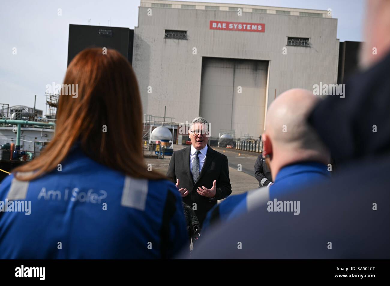 Prime Minister Sir Keir Starmer speaks to Royal Navy Submariners of the ...