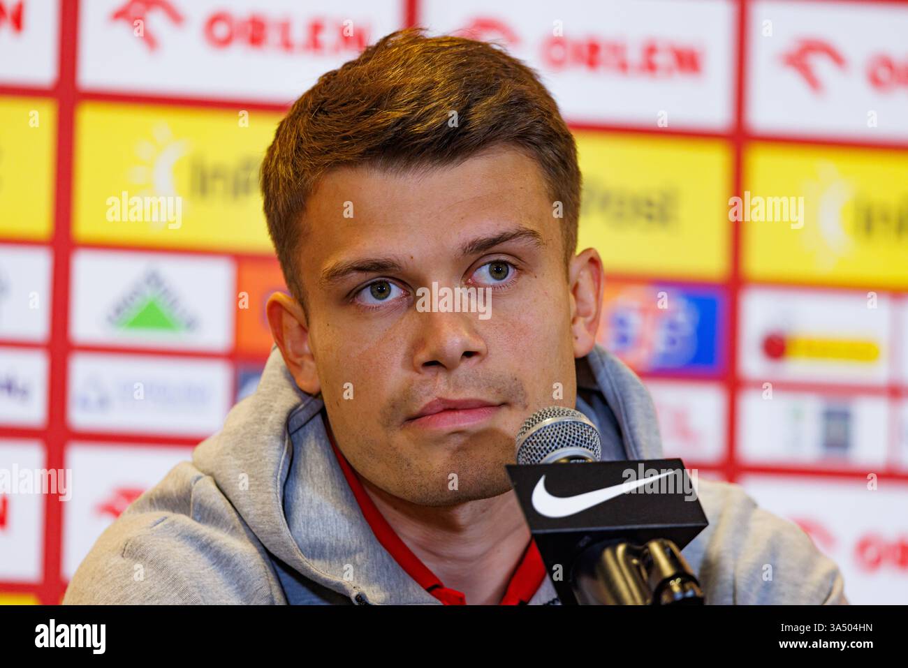 Kamil Piatkowski seen during Official Press Conference of Polish ...
