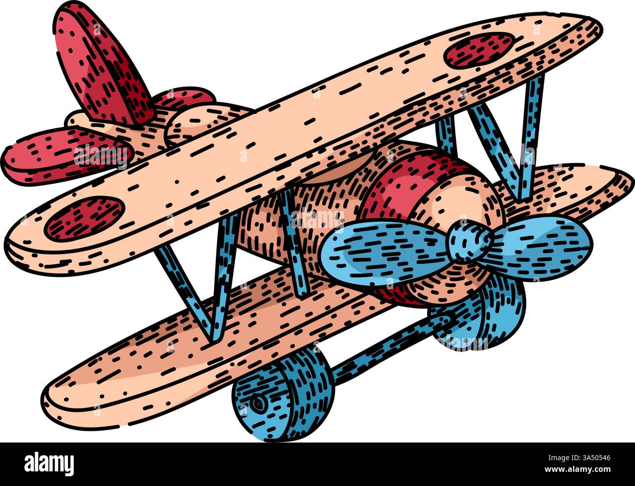 remote model airplane sketch hand drawn vector Stock Vector Image & Art ...