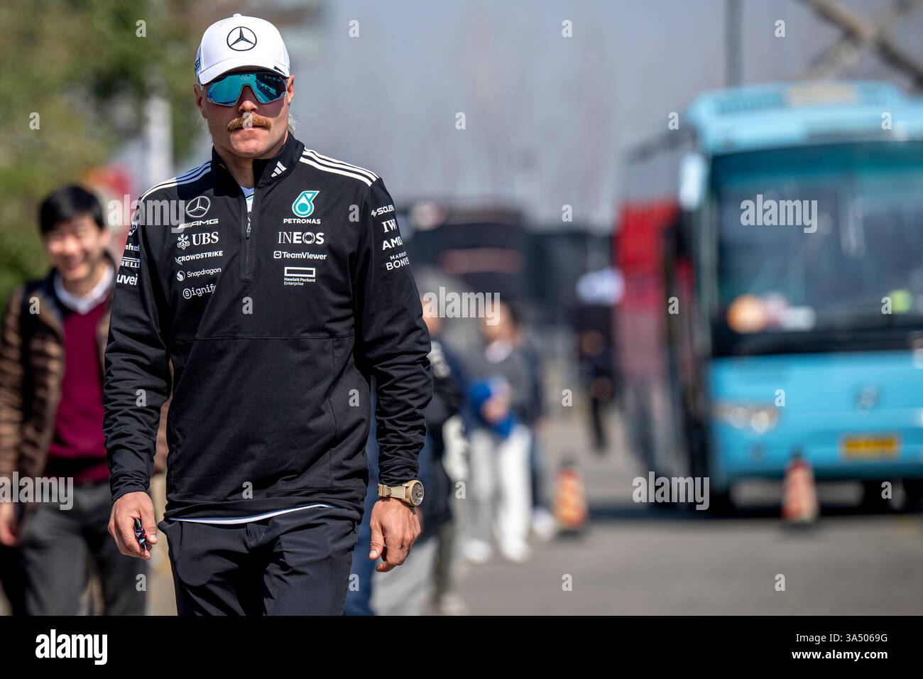 Shanghai, China, 20 Mar 2025, Valtteri Bottas, The reserve driver for ...