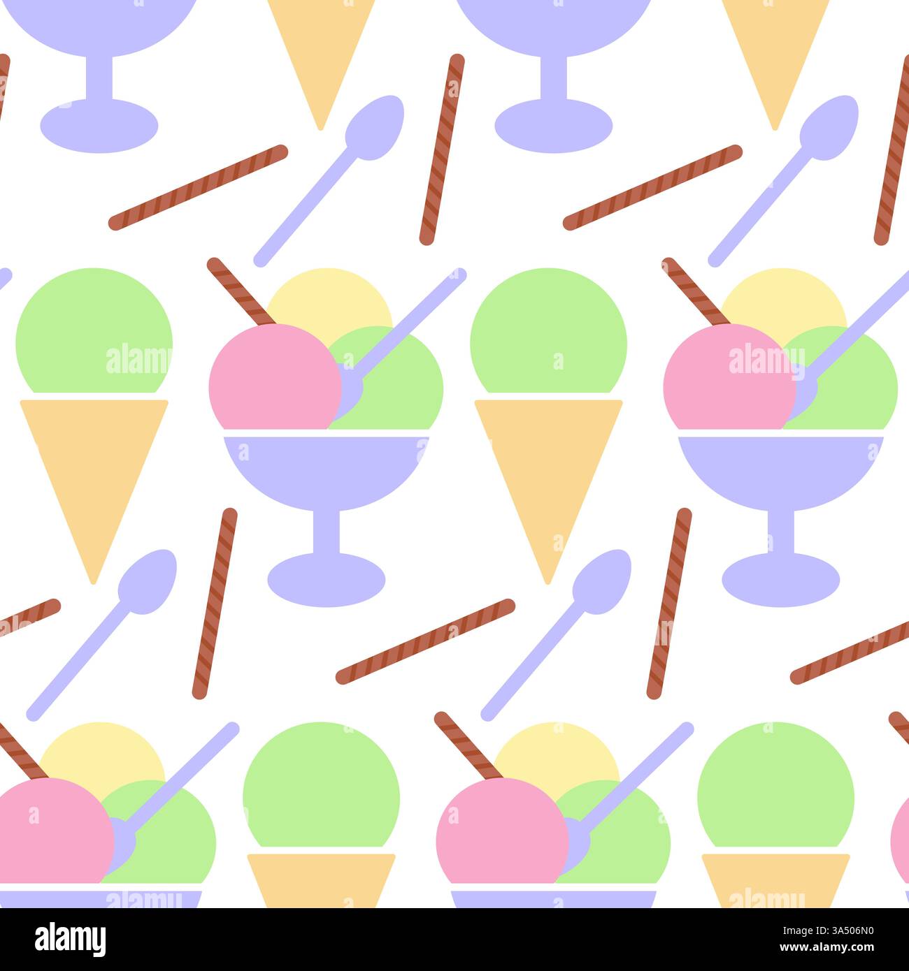 Pistachio Ice cream cone Various Ice cream scoops in bowl Cookie tube ...