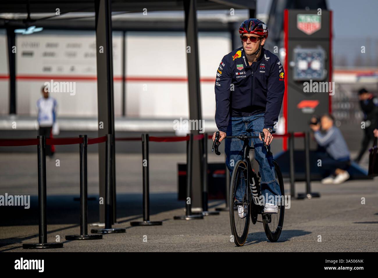 Shanghai, China, 20 Mar 2025, Liam Lawson, from New Zealand competes ...