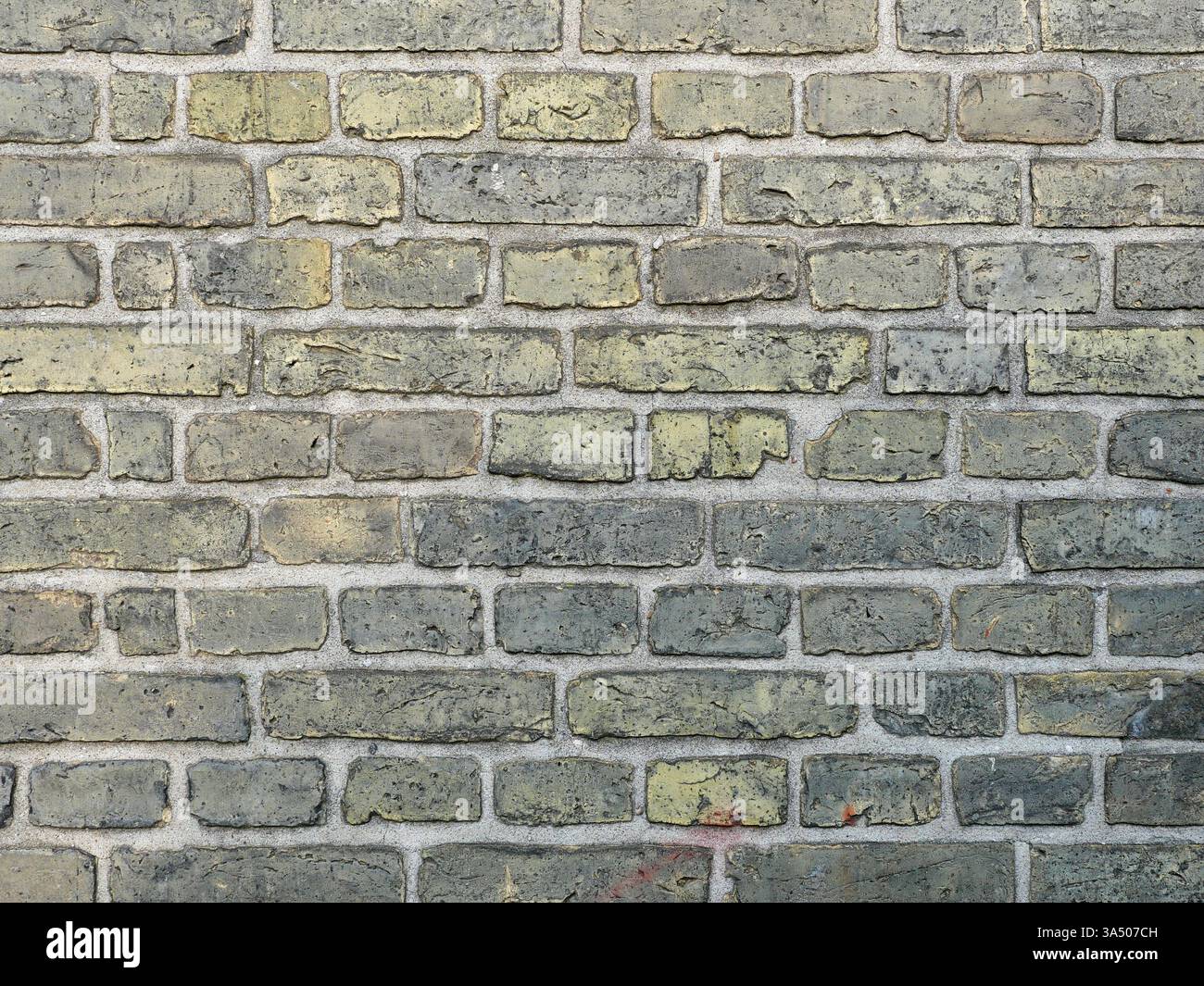 Characteristic brick masonry surfaces are ancient yet restored, a ...