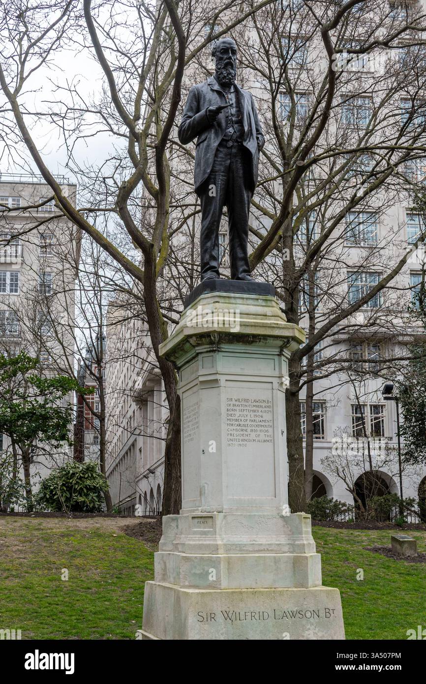 Sir Wilfred Lawson statue, Second Baronet of Brayton, and member of ...
