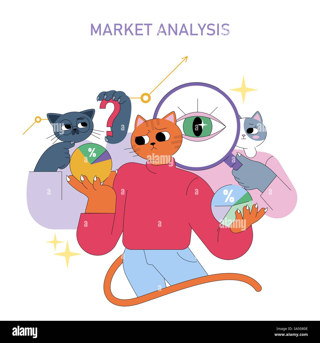 Market analysis concept. Illustrates the process of understanding ... Market analysis concept. Illustrates the process of understanding ...