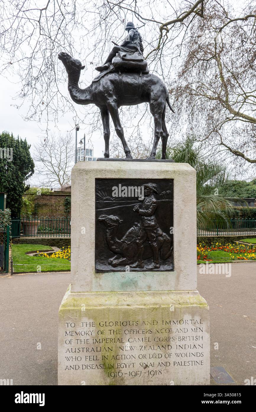 Bronze statue of a man riding a camel hi-res stock photography and ...