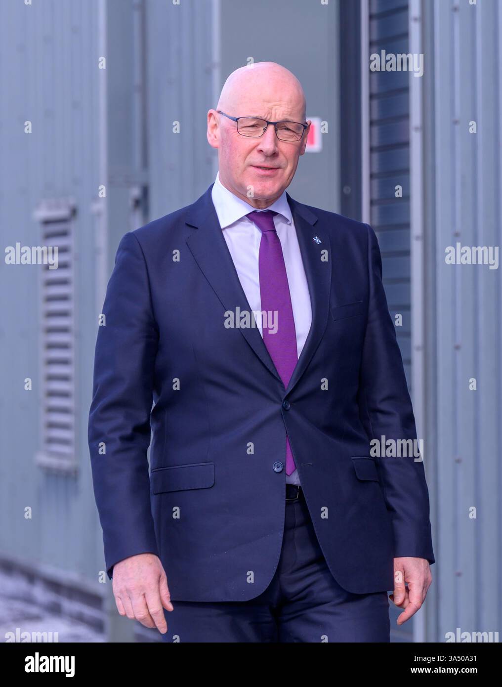 First Minister of Scotland John Swinney in a blue suit Stock Photo - Alamy