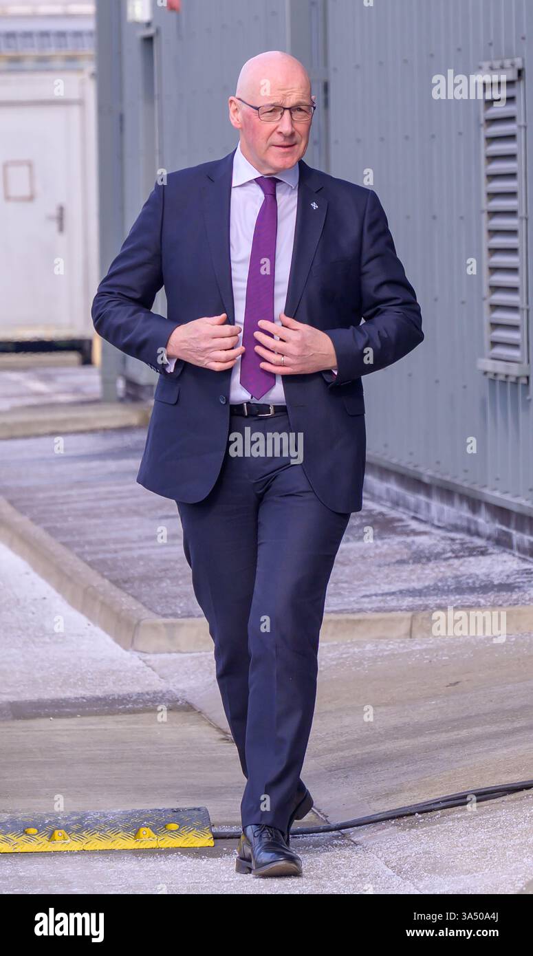 First Minister of Scotland John Swinney in a blue suit Stock Photo - Alamy