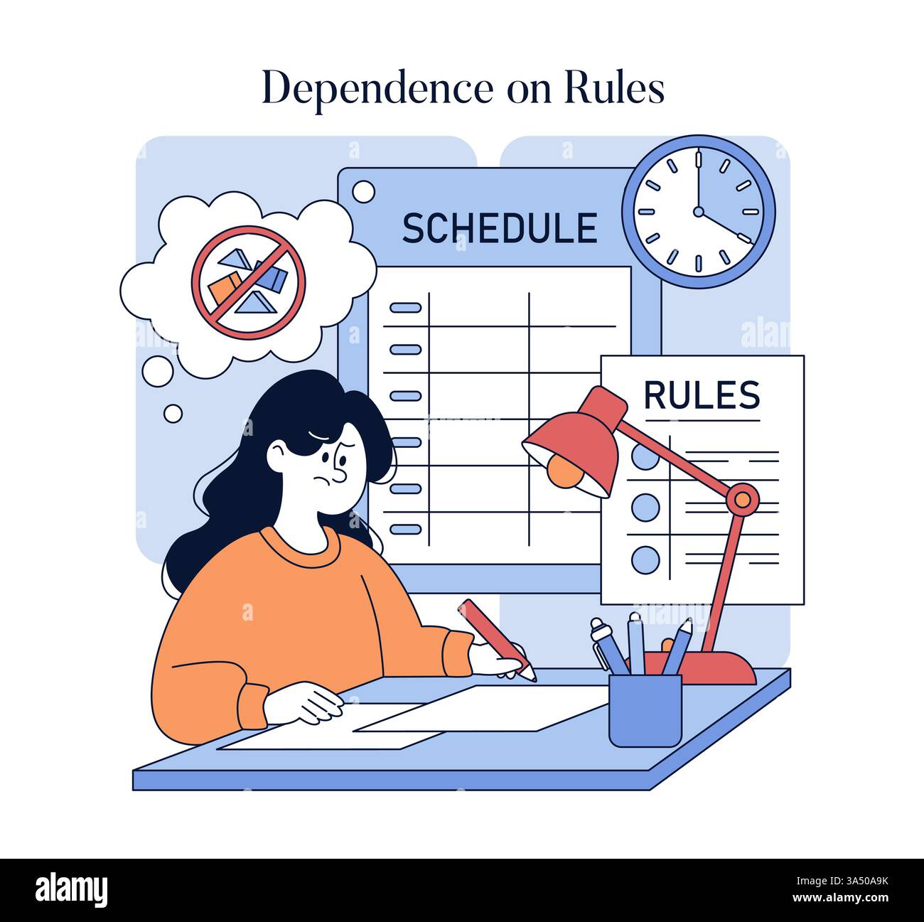 This illustration explores the authoritarian parenting style, focusing ...