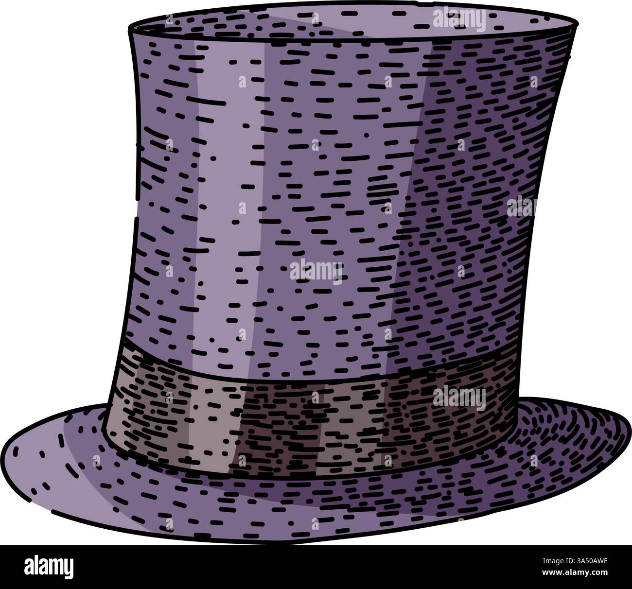 style top hat sketch hand drawn vector Stock Vector Image & Art - Alamy