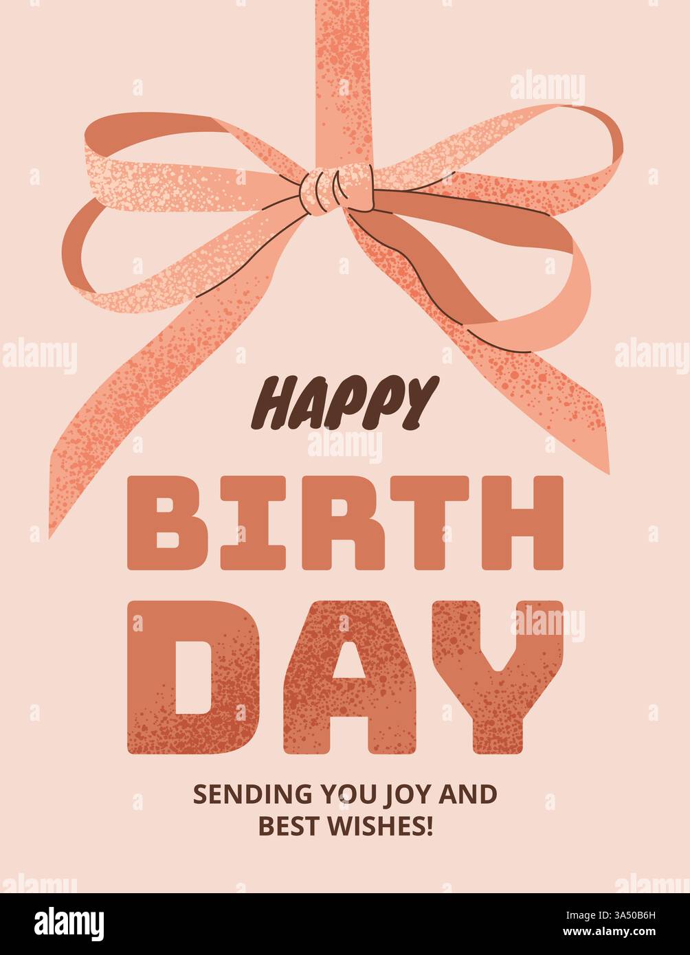Happy Birthday greeting card. Vertical template Stock Vector Image ...