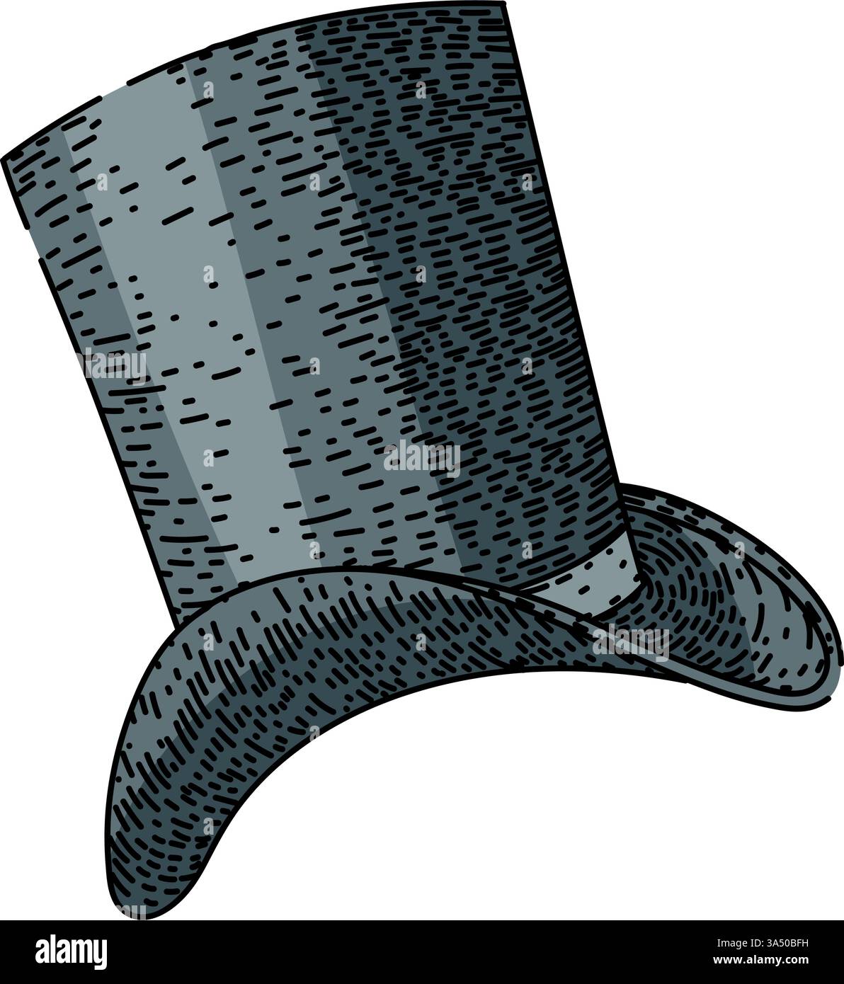 accessory top hat sketch hand drawn vector Stock Vector Image & Art - Alamy