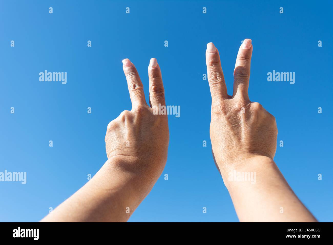 Hands showing sign language alphabet hi-res stock photography and ...