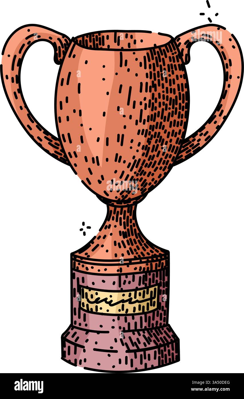 champion trophy sketch hand drawn vector Stock Vector Image & Art - Alamy