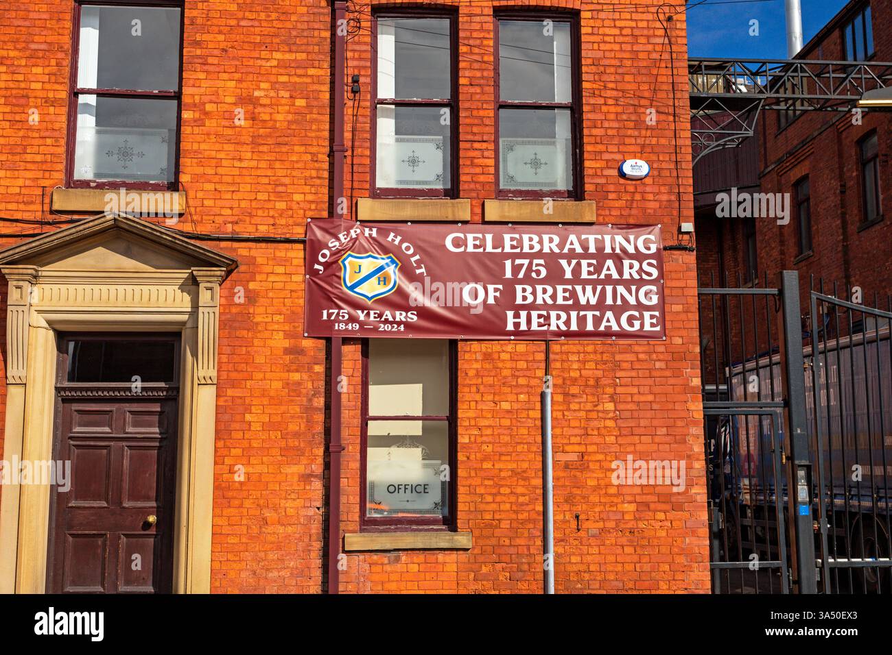 Banner 'Celebrating 175 Years Of Brewing Heritage' Joseph Holt Brewery ...