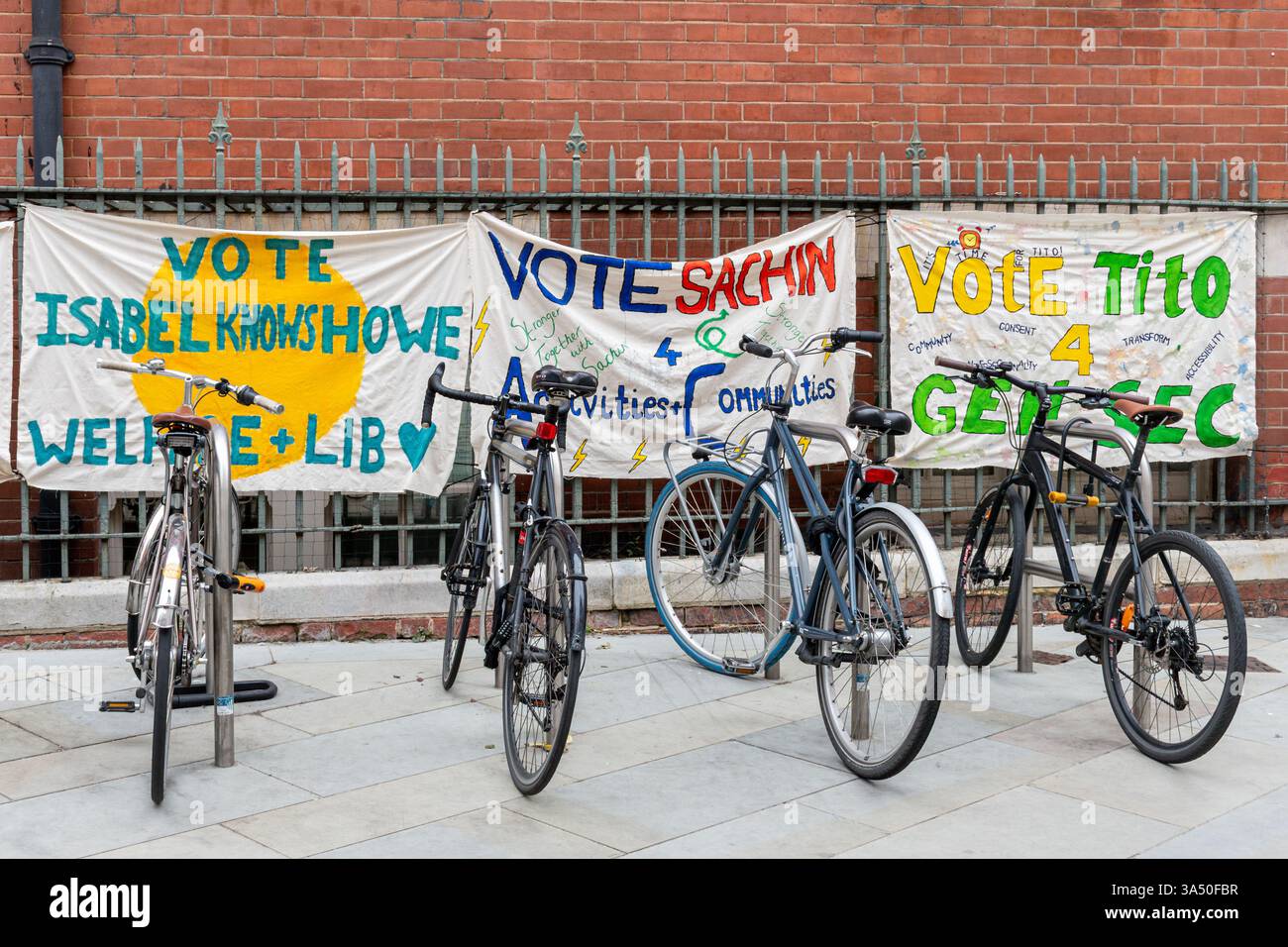 Posters banners for student union election at LSE London School of ...