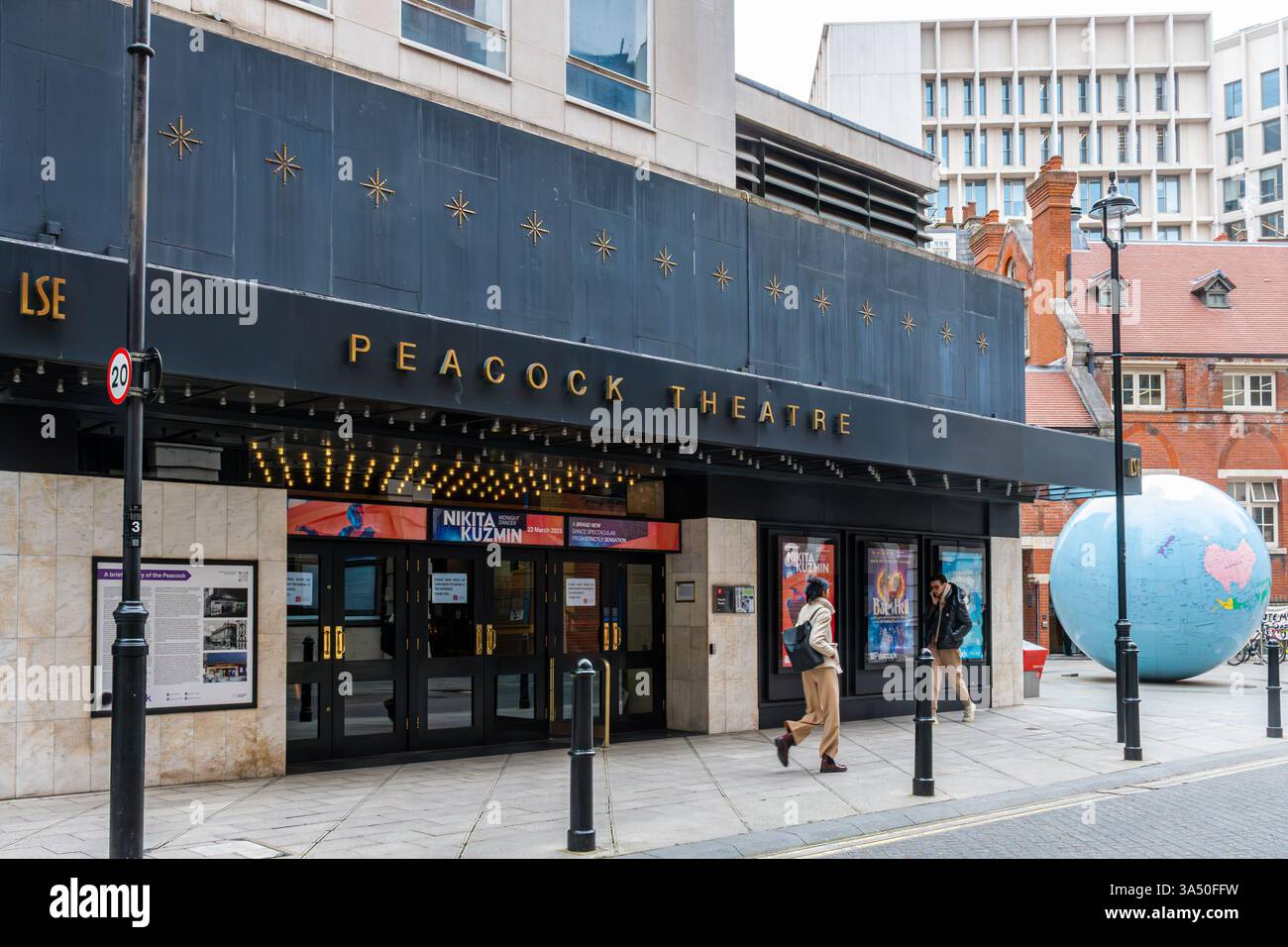 View of the Peacock Theatre on the LSE London School of Economics and Political Science ...