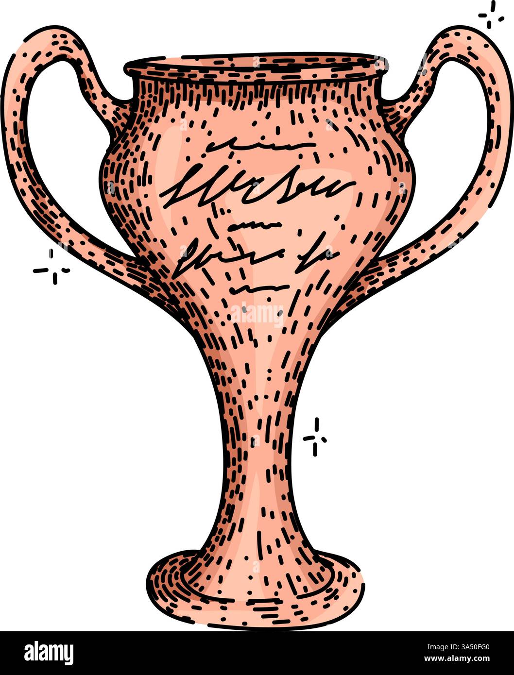 honor trophy sketch hand drawn vector Stock Vector Image & Art - Alamy
