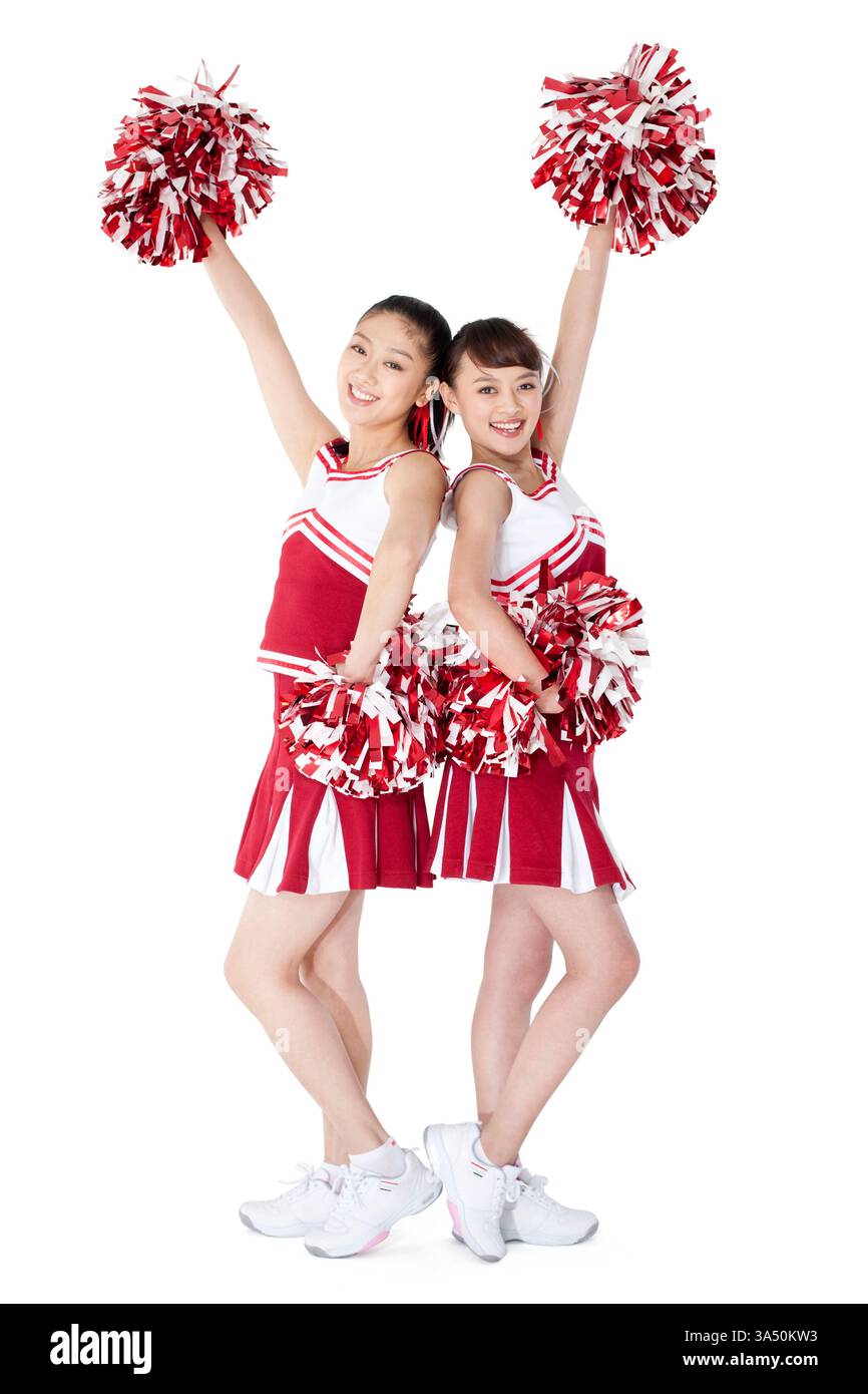 Female cheerleader in red hi-res stock photography and images - Alamy
