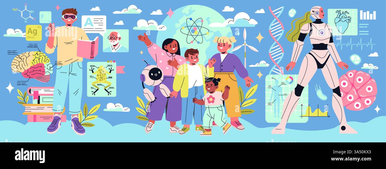 Beta Generation is depicted through diverse characters engaged in ...