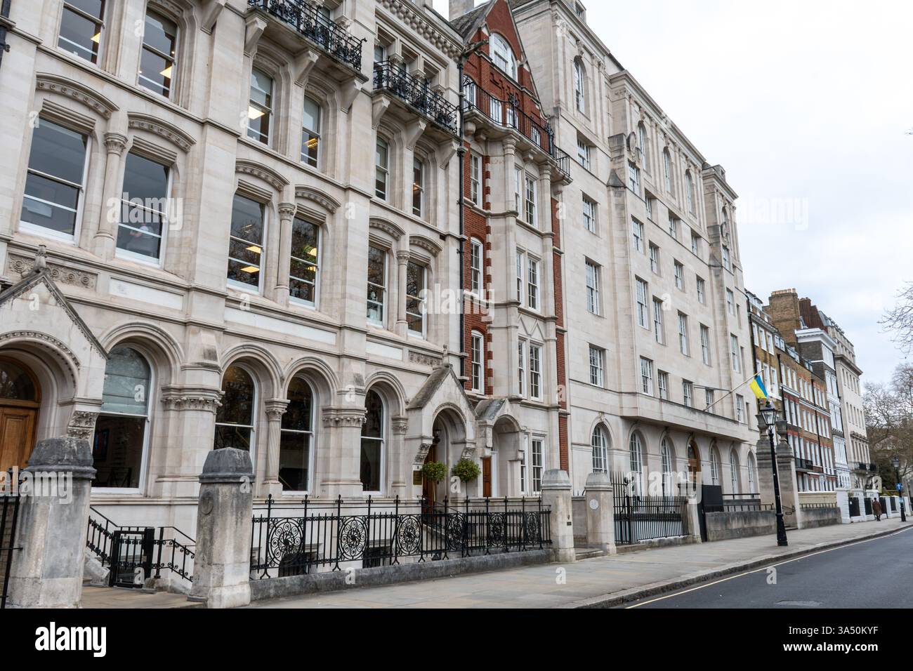 View of houses buildings in Lincoln's Inn Fields, London WC2, England ...