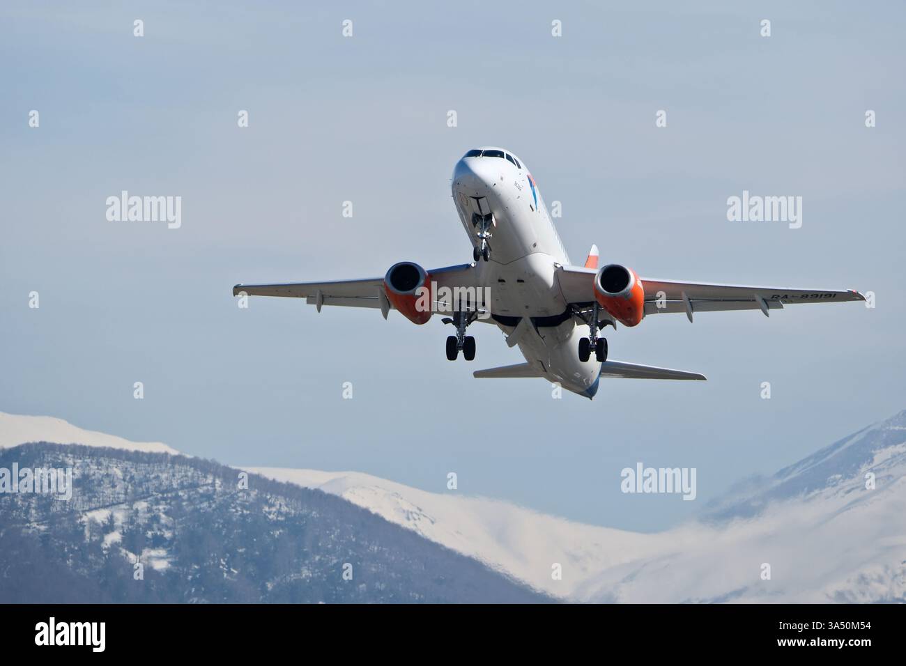 Batumi, Georgia - March 13, 2025: Azimuth aircraft takes off from ...