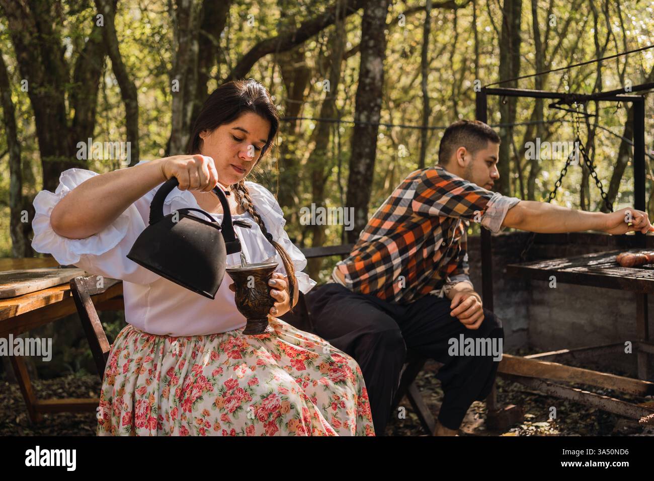 Sitting beside fire hi-res stock photography and images - Alamy