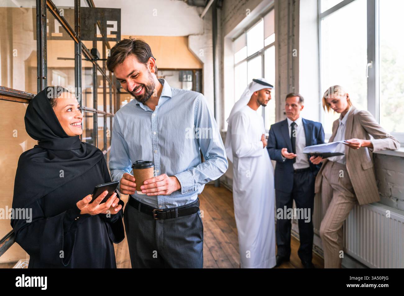 Cheerful businessman secretary in light hi-res stock photography and ...